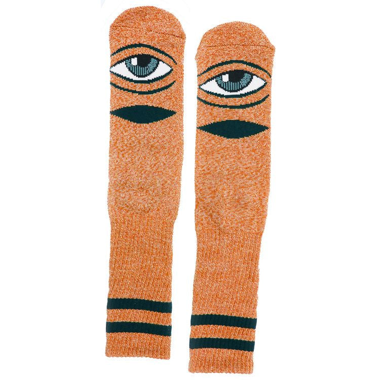 Toy Machine Socks Sect Eye Heather Orange Crew Pair – TGM Skateboards