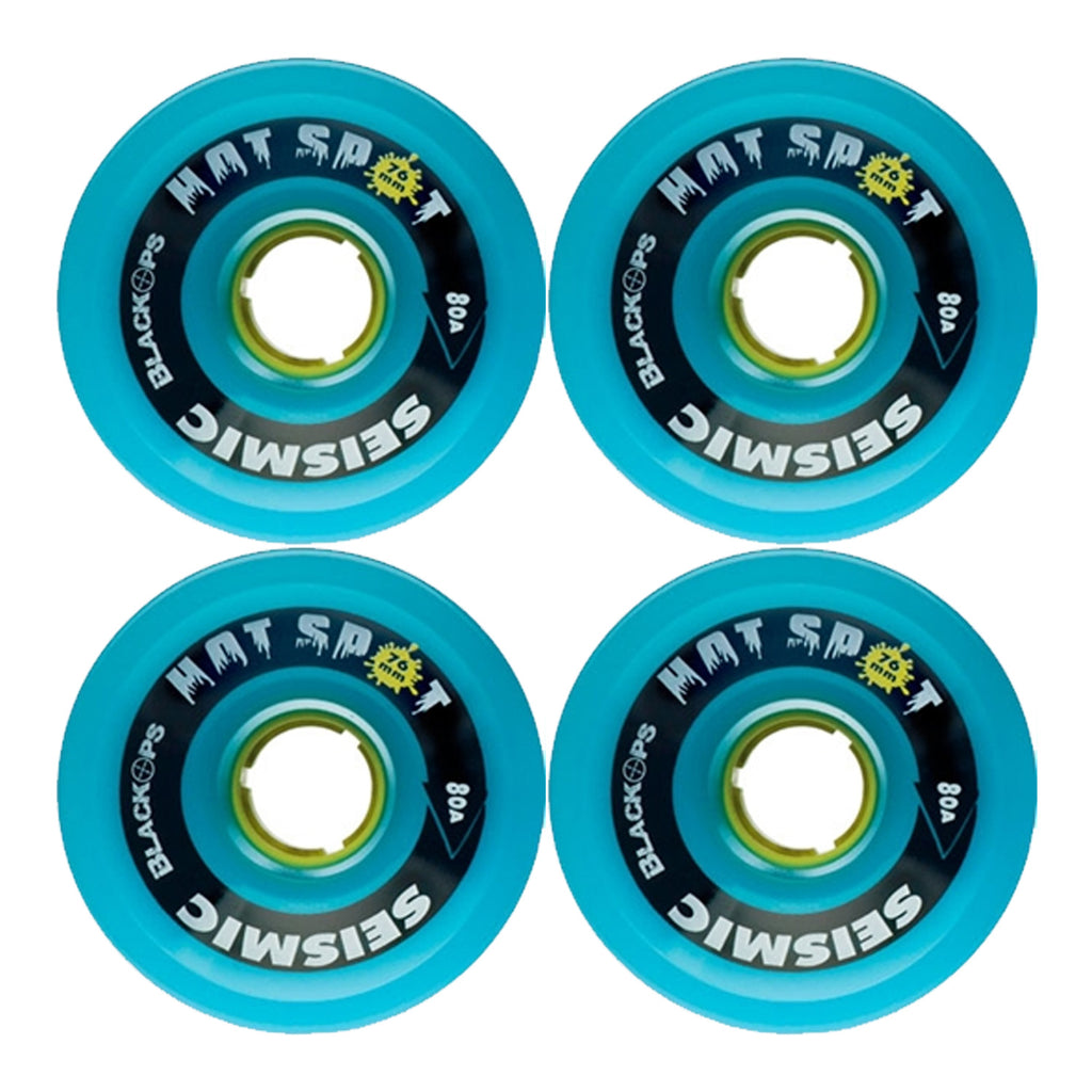 Seismic Wheels Hot Spot Translucent Blue 76mm x 59mm 80A – TGM Skateboards
