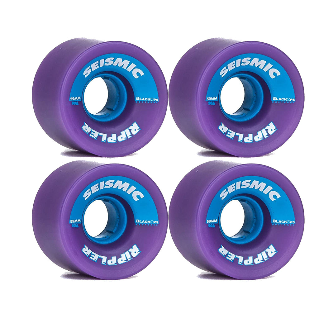 Seismic Wheels Rippler Translucent Purple 59mm x 43mm 90A – TGM Skateboards