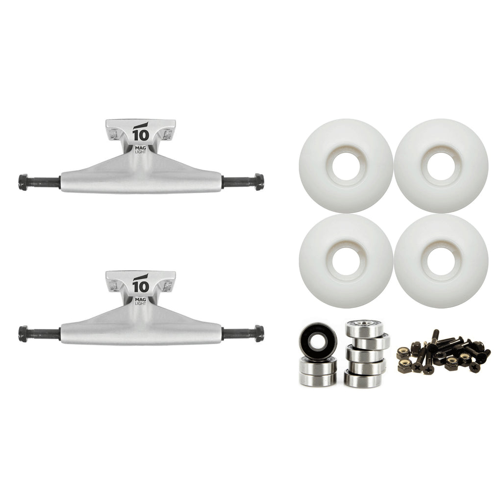 Tensor Mag Light (8.0") Skateboard Trucks 52mm Wheels and Bearings Com ...