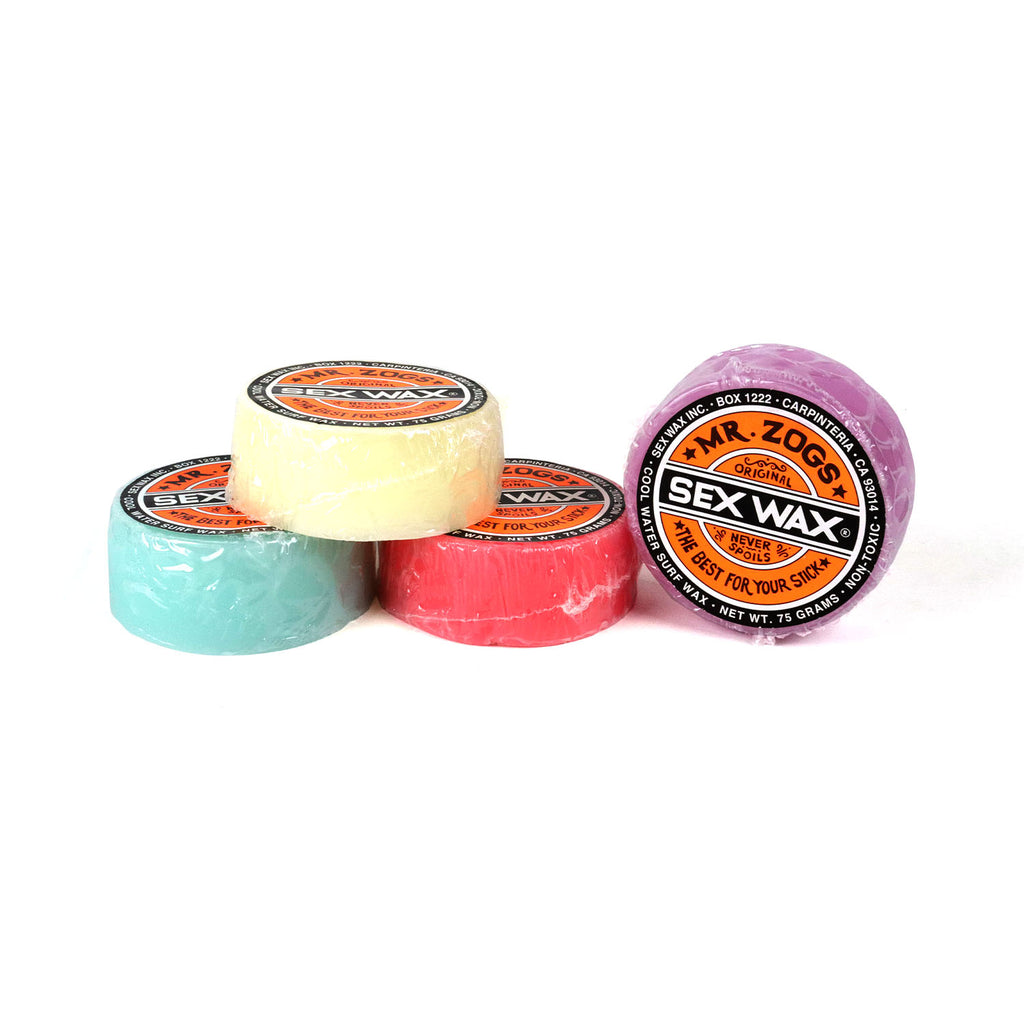 Mr. Zogs Sex Wax Original Cool Water Surf Wax 4-Pack – TGM Skateboards