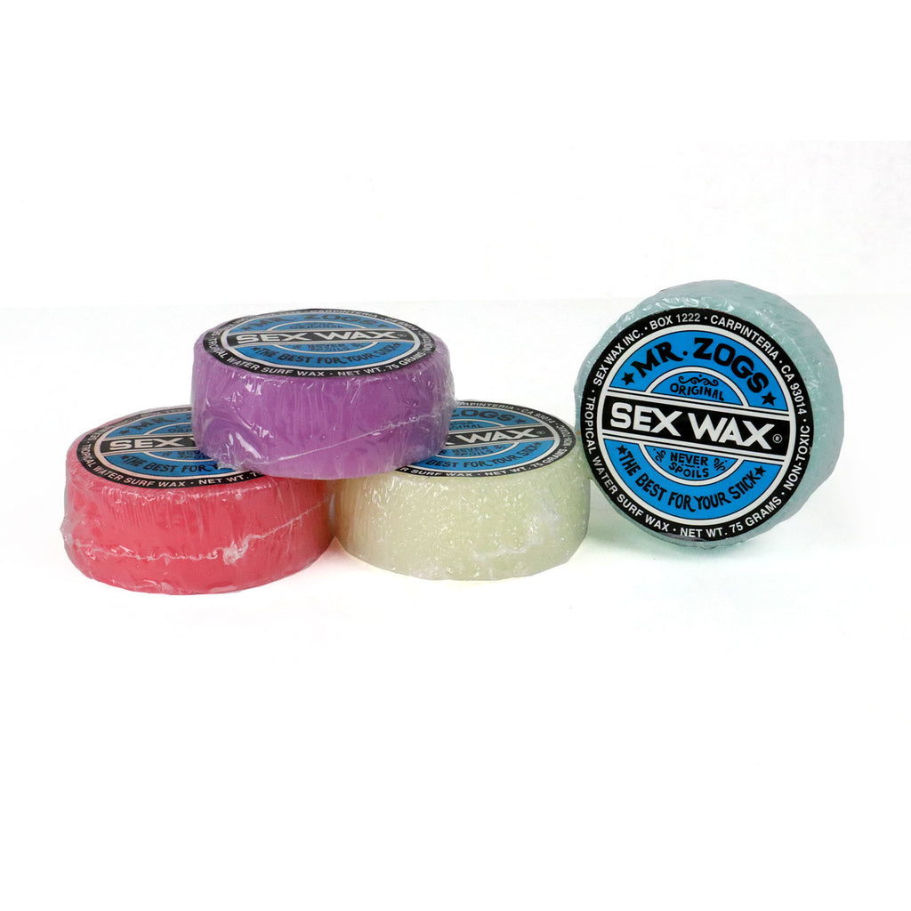 Mr. Zogs Sex Wax Original Tropical Water Surf Wax 4-Pack – TGM Skateboards