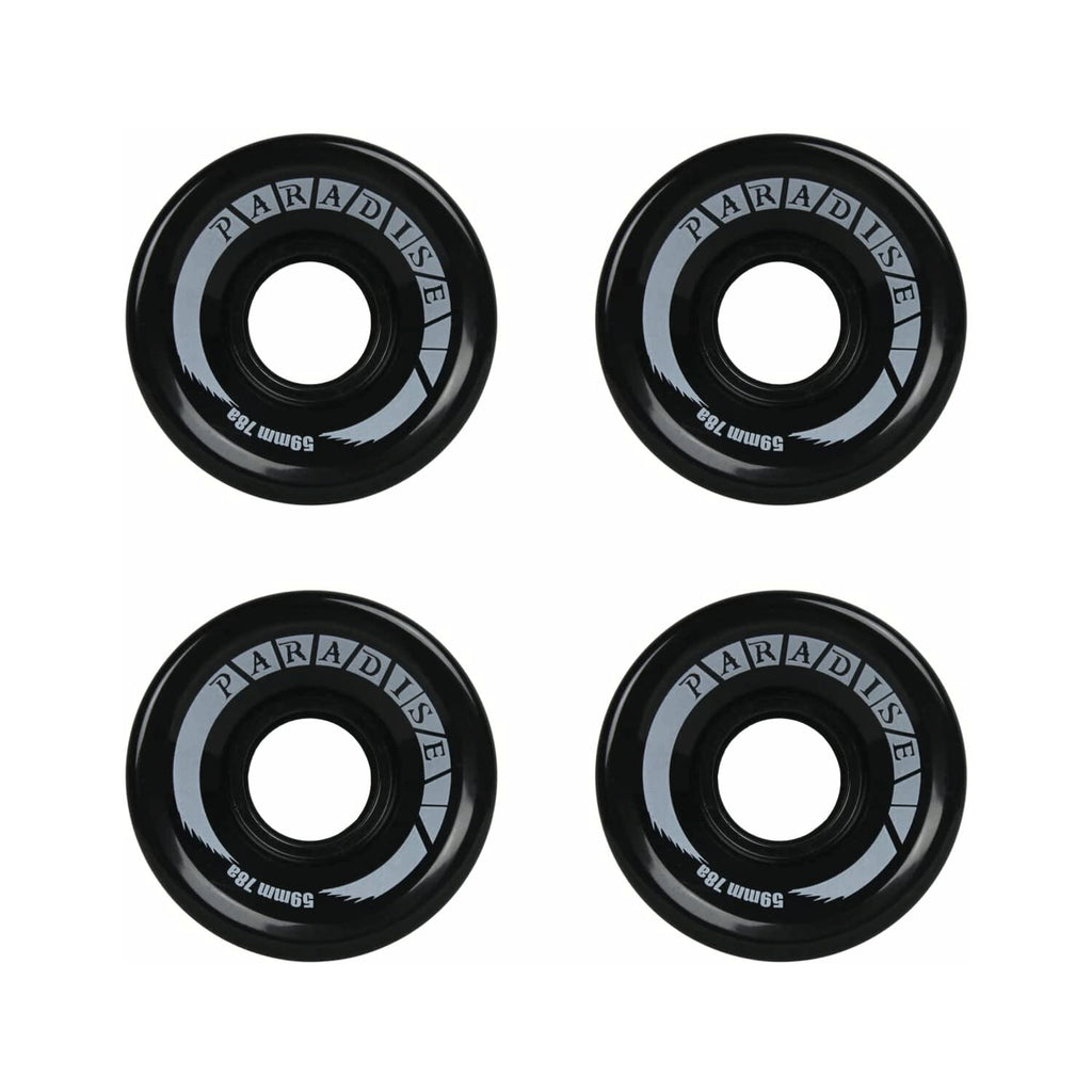 Paradise Cruiser Wheels - 59mm Black – TGM Skateboards