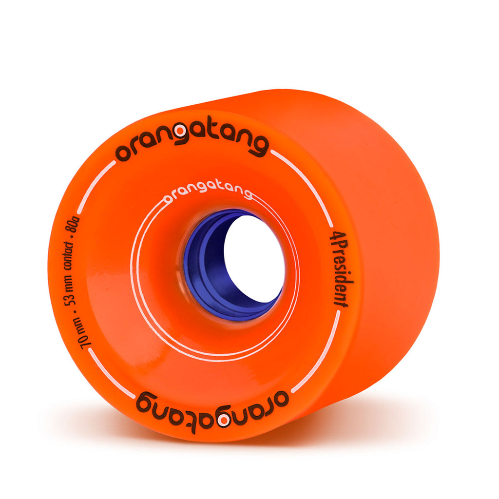Orangatang Longboard Wheels 4President Orange 70mm 80A – TGM Skateboards